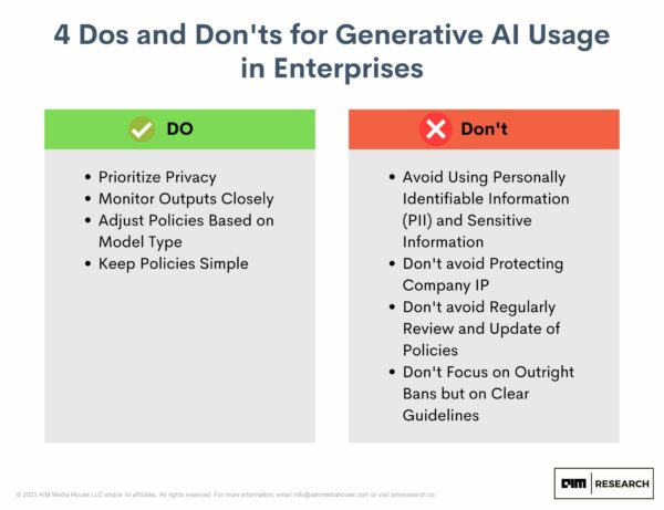 Crafting Effective Generative AI Usage Policies: Dos and Don'ts for Enterprises